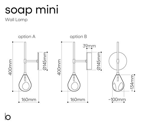 Soap Mini Wall Sconce Clear Brushed Gold Bomma