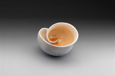 Blue And Peach Spiral Shell