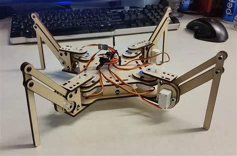 Swmaker Diy Meped четвероногий робот 3 мм деревянная рама обработанная
