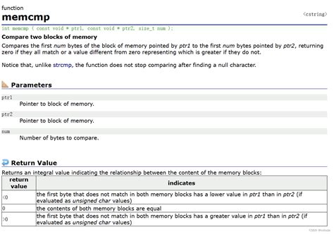 C语言内存操作函数memcpymemmovememset及memcmp详解 Csdn博客