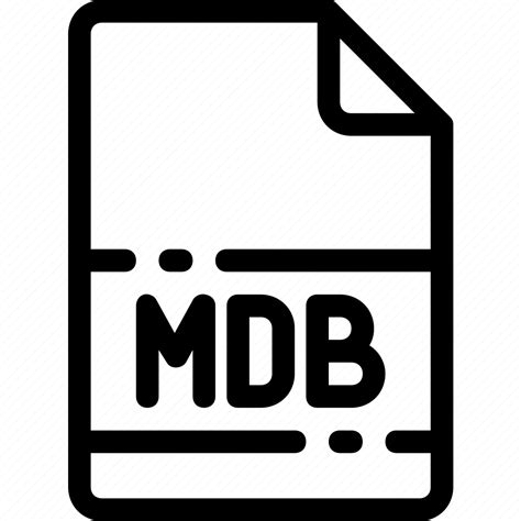 extension file format mdb type icon download on iconfinder
