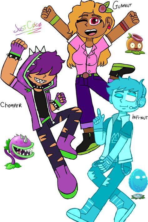 Plants Vs Zombies 2 Some Humanized Plants By Justcoco238916 On