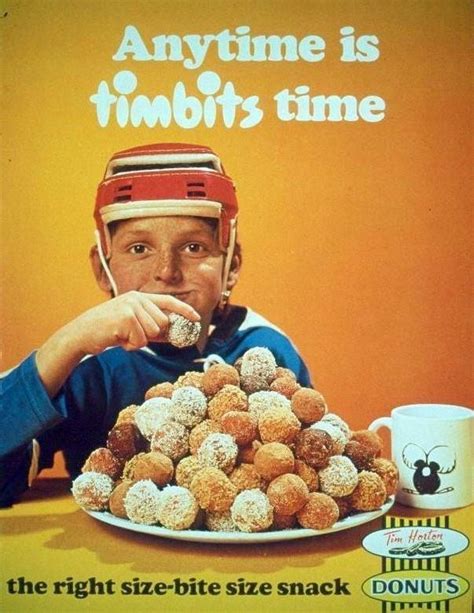 1976 Ad To Introduce Tim Bits Bite Size Snacks Tim Hortons Coffee
