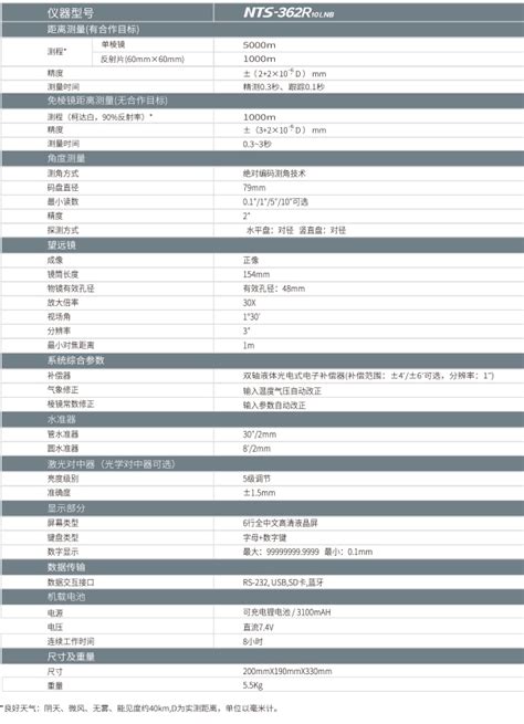 南方nts 362r10lnb全站仪北京宇徕测绘仪器有限责任公司