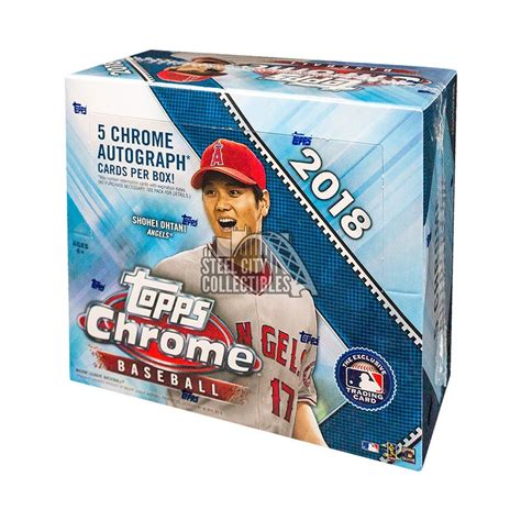 2018 Topps Chrome Baseball Hobby Jumbo Hta Box Steel City Collectibles