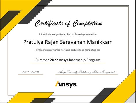 Pratulya Rajan On Linkedin Ansys Summerinternship2022 Lifeatansys