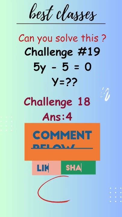Challenge 19 Basicmaths Basic Maths Ssc Mp Bodmas Can You Solve This Youtubeshorts