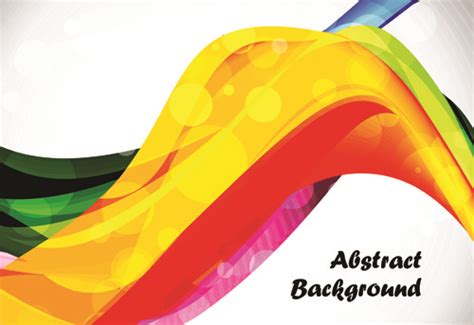 Elements Of Abstract Colorful Wave Vector Background Vectors Graphic Art Designs In Editable Ai