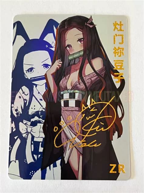 Kamado Nezuko Demon Slayer Goddess Story Anime Waifu Card Eur 396