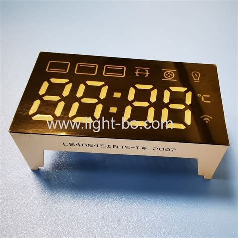 Ultra Red Customized 4 Digit 7 Segment Led Display For Mini Oven Timer Control Manufacturers And