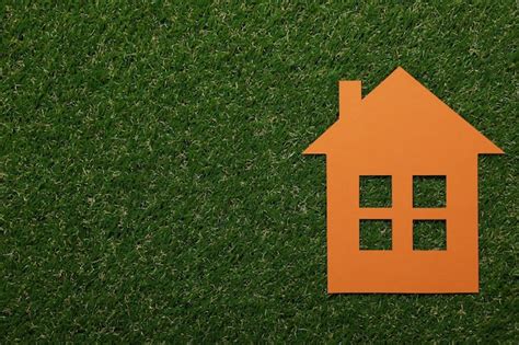 Premium Photo Decorative Layout Of The House On The Grass