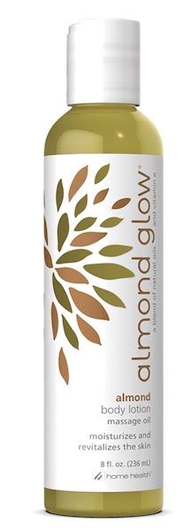 Almond Glow Body Lotion Massage Oil Almond 8 Ounces Made By Home Health