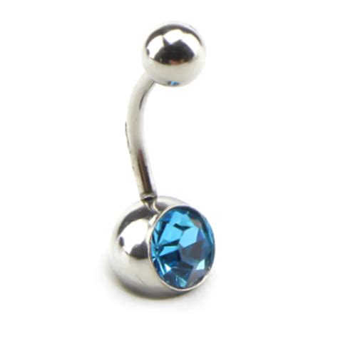 12 Colors Rhinestones Peice Anti Allergy Simple Lounger Titanium Belly