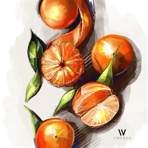 Мандарины on Behance