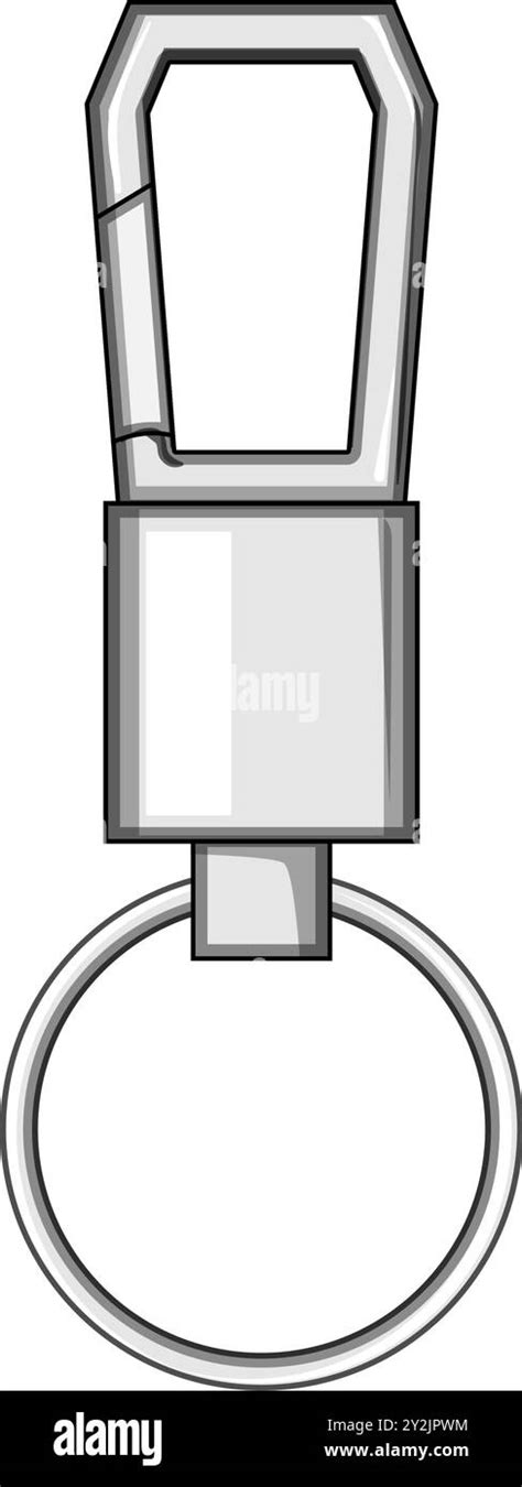 Clasp Key Ring Clip Cartoon Vector Illustration Stock Vector Image