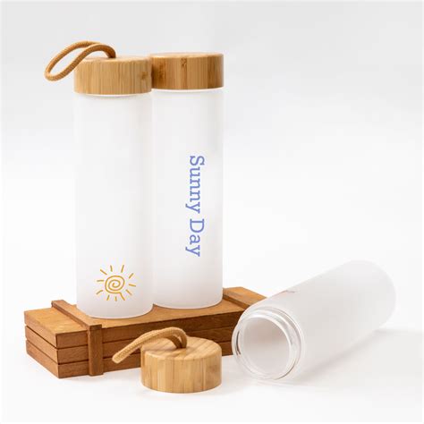 Custom Color Logo Tea Fruit Infuser High Borosilicate Glass Water