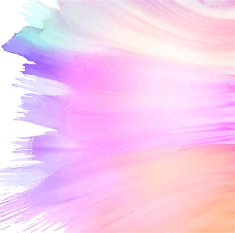 Beautiful Colorful Hand Draw Stroke Watercolor Background 257553 Vector