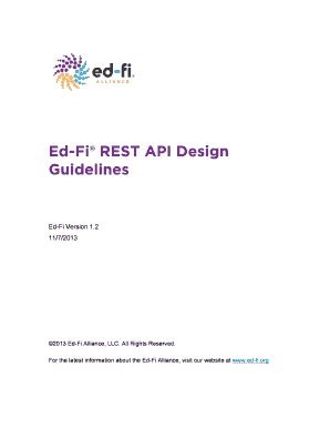 Fillable Online Ed Fi REST API Design Fax Email Print PdfFiller