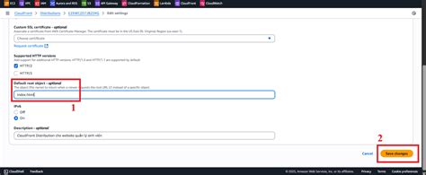 Configure Default Root Object Aws System Manager
