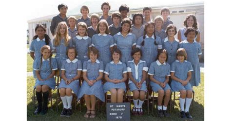 School Photo 1970s St Marys Catholic School Putaruru Mad On