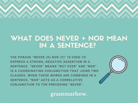 Never Nor In A Sentence Meaning And How To Use