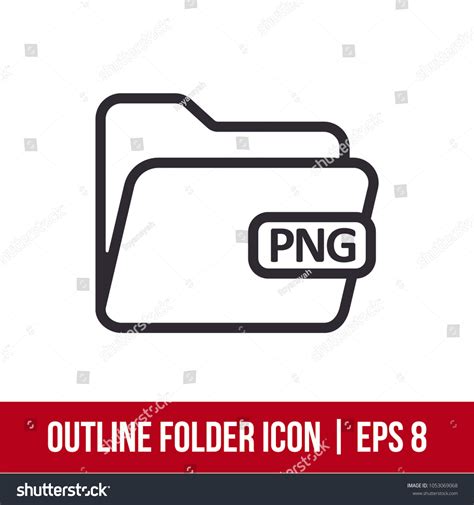 Outline Folder Icon Stock Vector Royalty Free Shutterstock