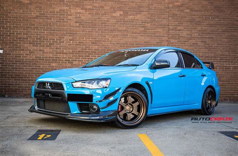 Mitsubishi Lancer Evo X Te37 Bronze 1526535751 Car Gallery Auto Craze