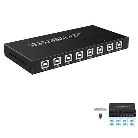 Maximize Your Workflow With The Synchronizer 8 Port Usb Kvm Switch Electronikz