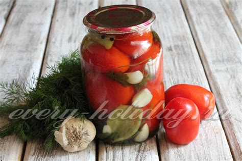 Маринованные помидоры на зиму рецепт без стерилизации