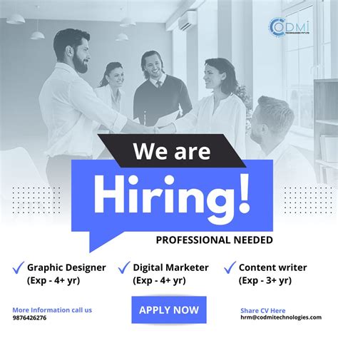 Codmi Technologies Pvt Ltd On Linkedin Hiring Alert Codmi Technologies Pvt Ltd Is Hiring