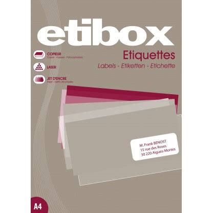 Etiquette 48 5mmx25 4mm Planche A4
