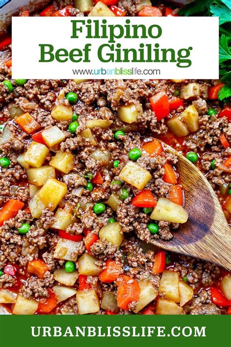Filipino Beef Giniling Recipe Giniling Recipe Beef Giniling Recipe
