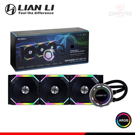 LIAN LI GALAHAD 360 AIO UNI FAN SL BLACK ARGB COOLER CPU REFRIGERACION LIQUIDA COMPATIBLE AMD