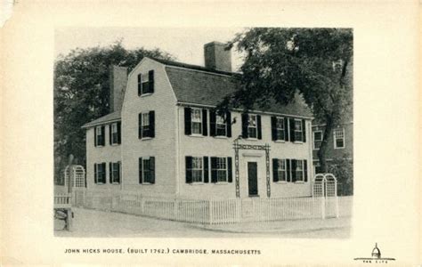Series I John Hicks House History Cambridge