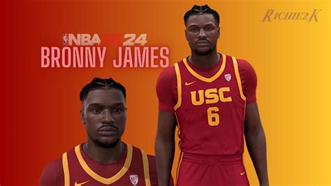 Bronny James Face Creation NBA 2K YouTube