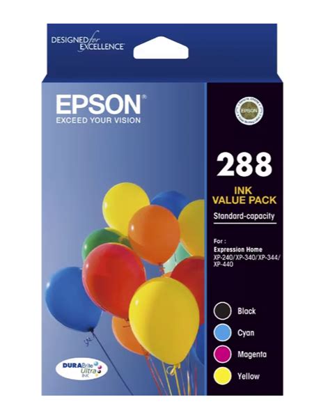 Epson 288 Genuine Value Pack Original 4 Inks Ink Warehouse