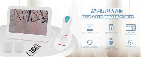 Beauty Star Scalp Analysis Machine 12 Inches Skin Tester Diagnosis Digital Analyzer Beauty Star Scalp Analysis Machine 12 Inches Skin Tester Diagnosis Digital Analyzer