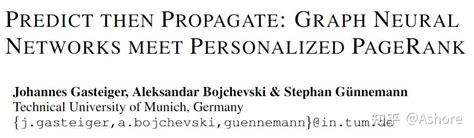 Iclr2019 Predict Then Propagate Graph Neural Networks Meet