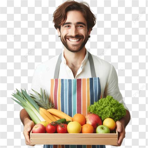 3차원 남자 서 있는 와 과일과 야채 단 것 3차원 A 남자 Png 일러스트 및 이미지 에 대한 무료 다운로드 Pngtree