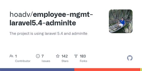 github hoadv employee mgmt laravel5 4 adminlte the project is using