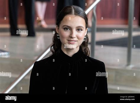 New York Ny August 23 2022 Fina Strazza Wearing Dress By Yves