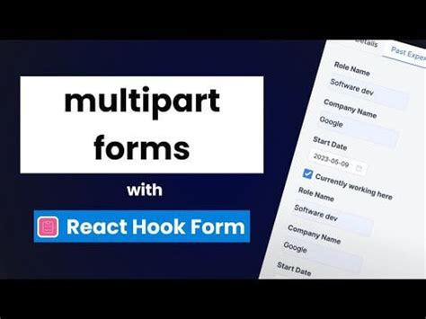 Multipart forms with React Hook Form (Zod, Tailwind and a little bit of ...