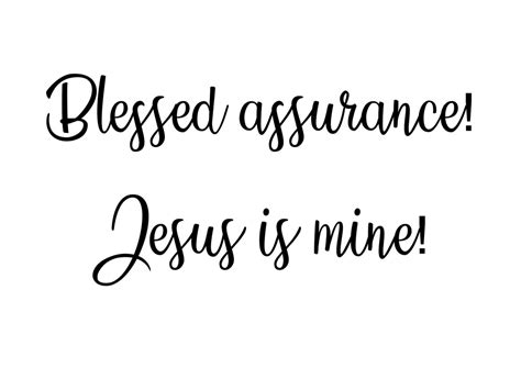 Blessed Assurance Scripture Wall Art Favourite Hymn Etsy