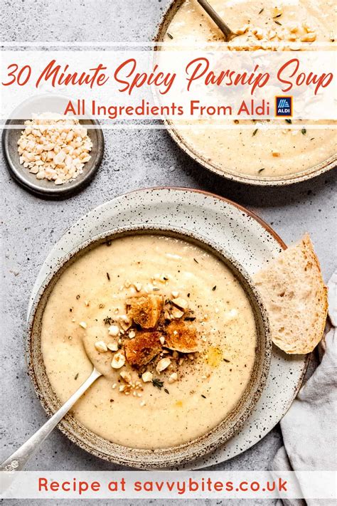 30 Minute Easy Creamy Spicy Parsnip Soup Savvy Bites