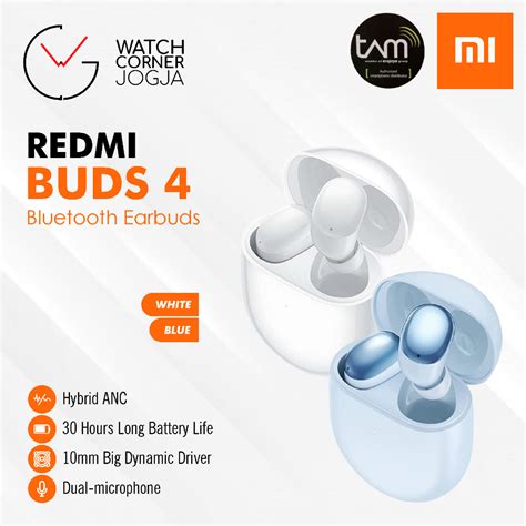 Jual Xiaomi Redmi Buds 4 TWS Earbuds ANC Mode Bluetooth 5 2 ORIGINAL Shopee Indonesia
