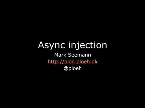 ndc conferences talk async injection how to combine dependency