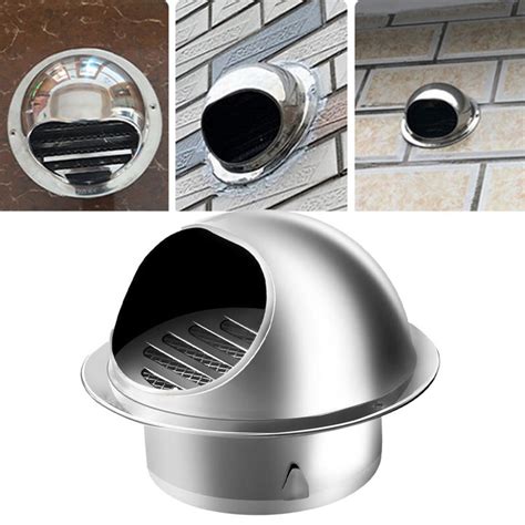 Osprey สแตนเลส 8 นิ้ว 200mm ฝาครอบช่องระบายอากาศ พร้อมตะแกรงกันแมลง แบบโค้ง หน้ากากช่องระบาย