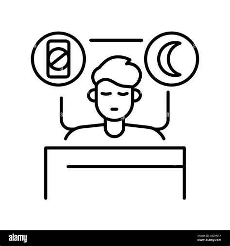 Sleep Optimization Black Line Icon For Digital And Print Projects
