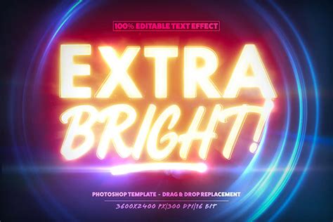 gradient blur glowing text effect photoshop tutorial