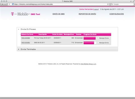 T Mobile SMS Tool By Carlos Hernandez At Coroflot Com